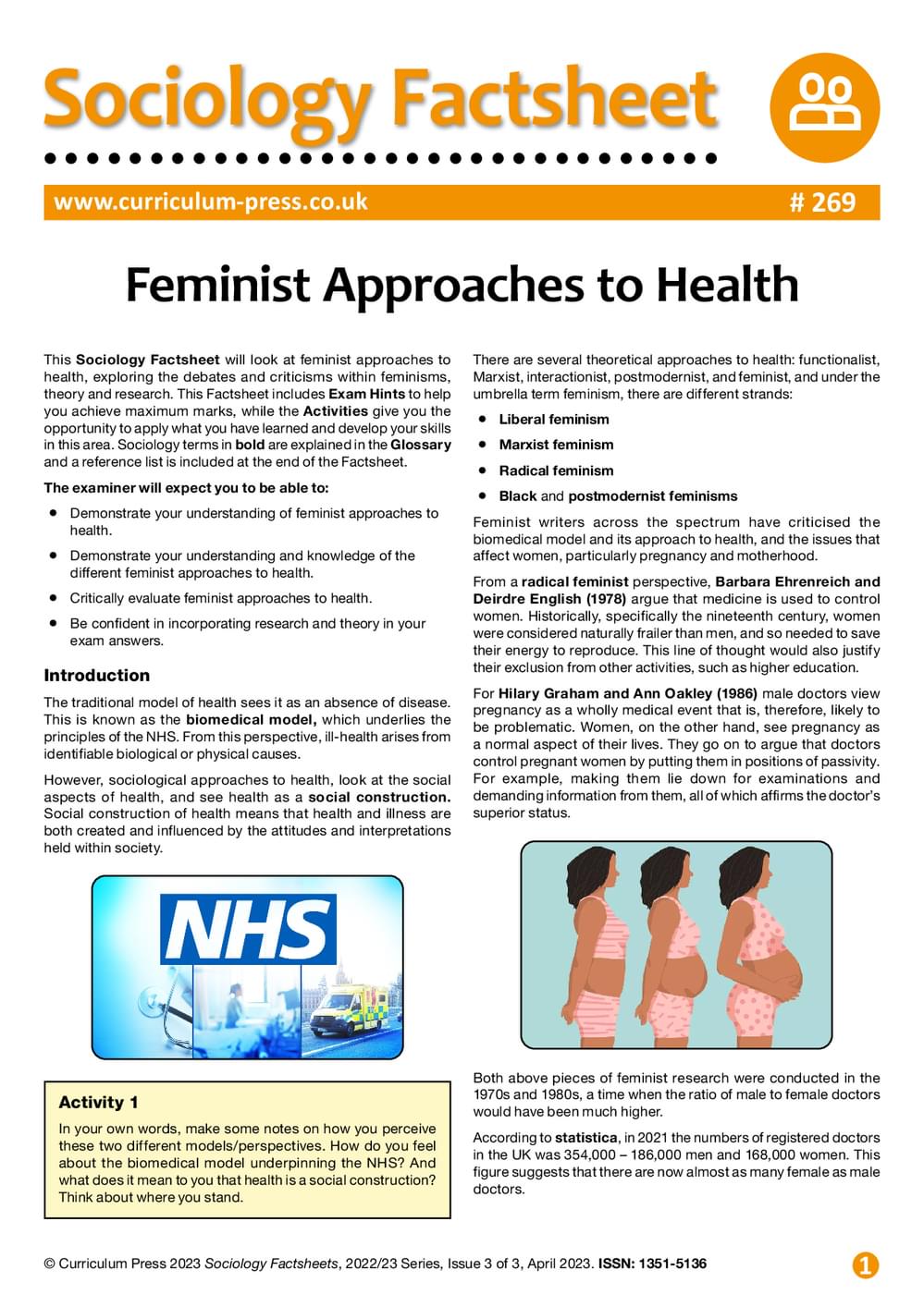 Feminist Approaches To Health Curriculum Press