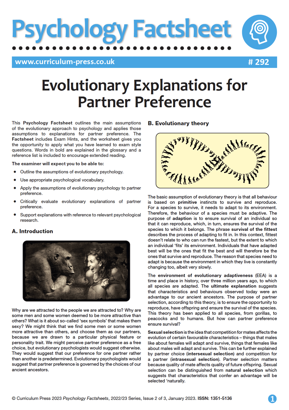 Evolutionary Explanations For Partner Preference Curriculum Press