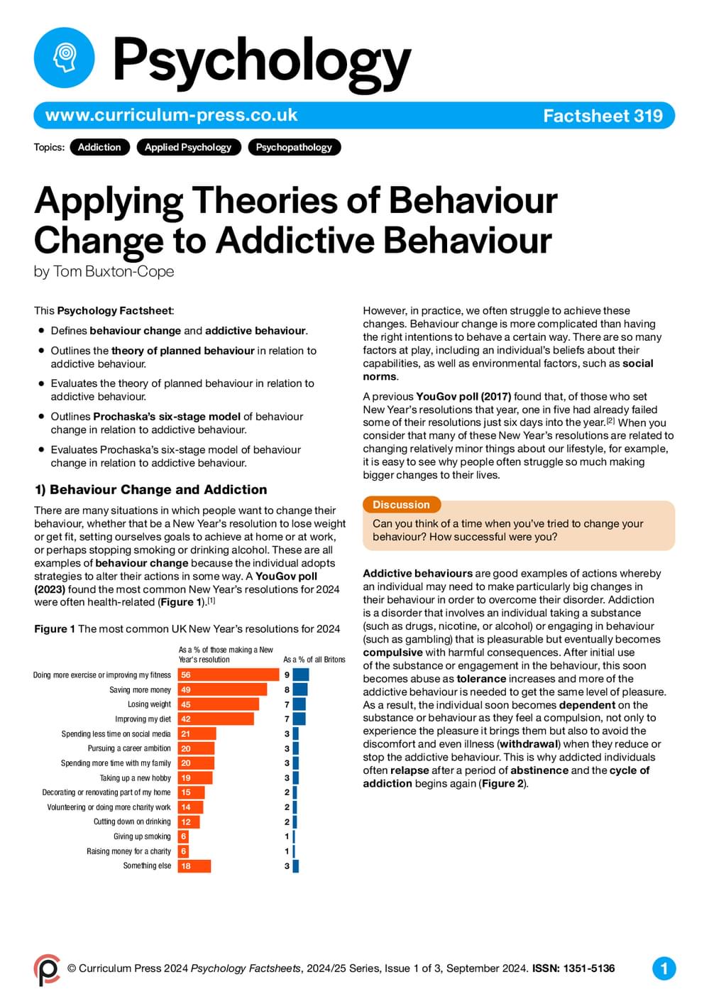 Applying Theories of Behaviour Change to Addictive Behaviour ... Applying Theories of Behaviour Change to Addictive Behaviour ...